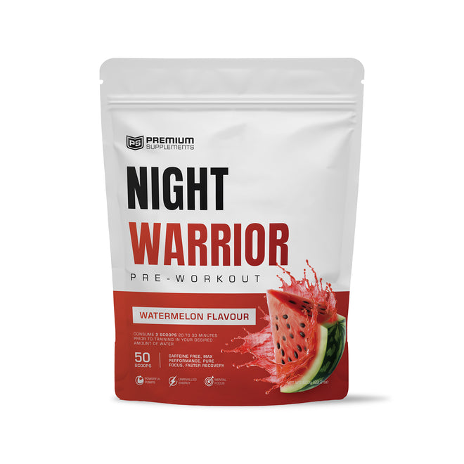 Night Warrior Caffeine-Free Pre-Workout | Stim-Free Power Boost ...